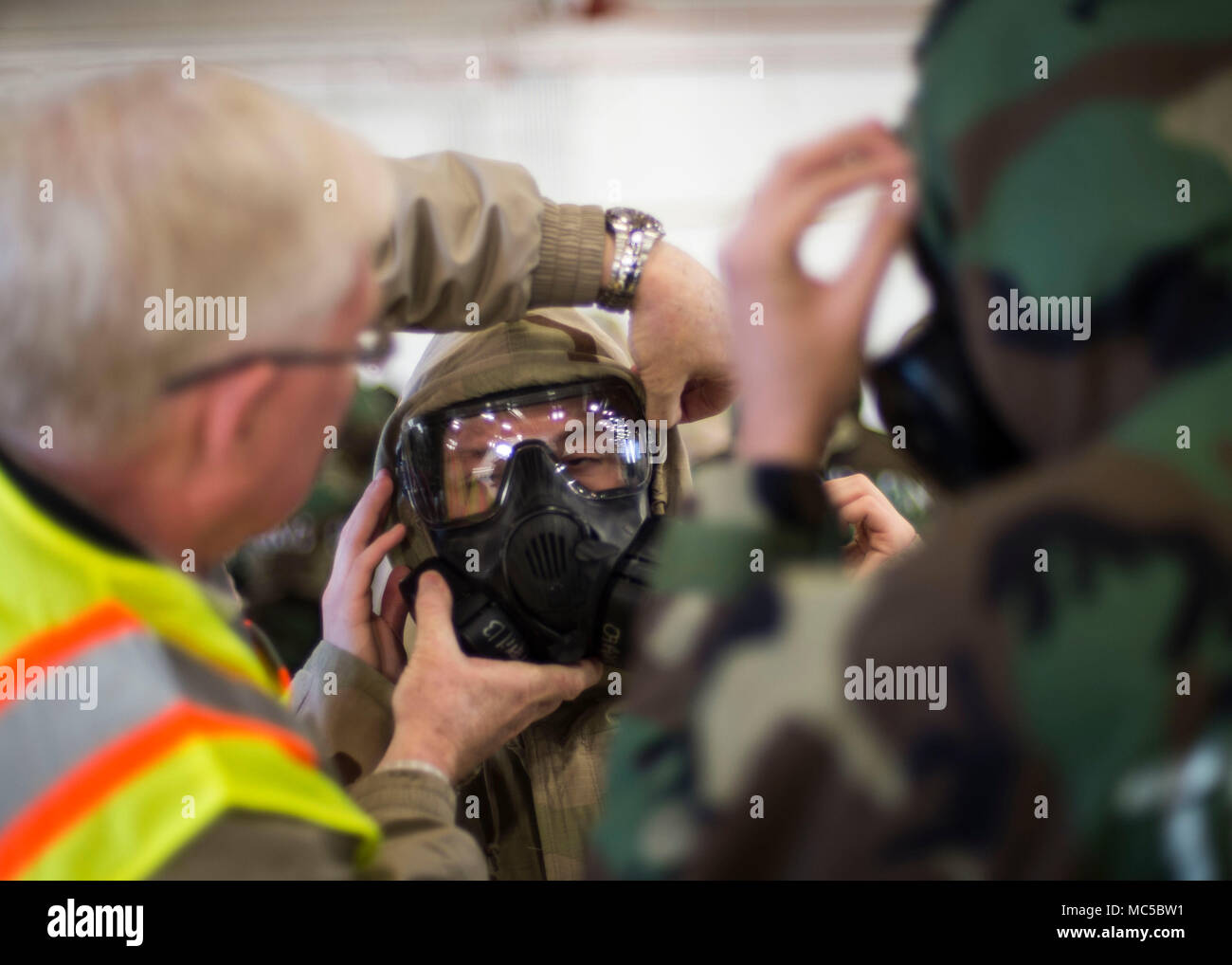 Gas mask inspection process hi-res stock photography and images - Alamy