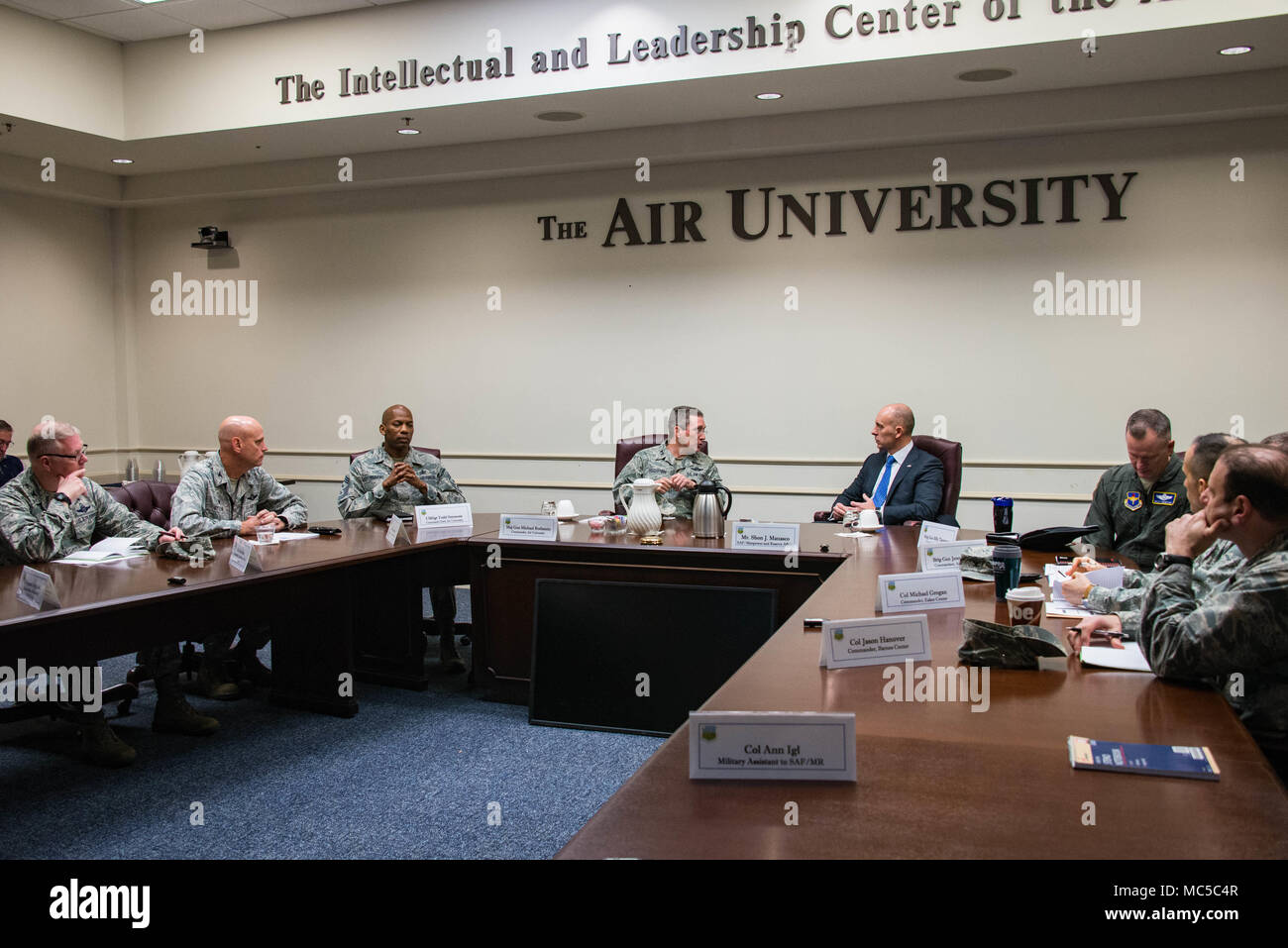 Maxwell AFB, Ala. - Shon Manasco, Assistant Secretary of the Air Force ...