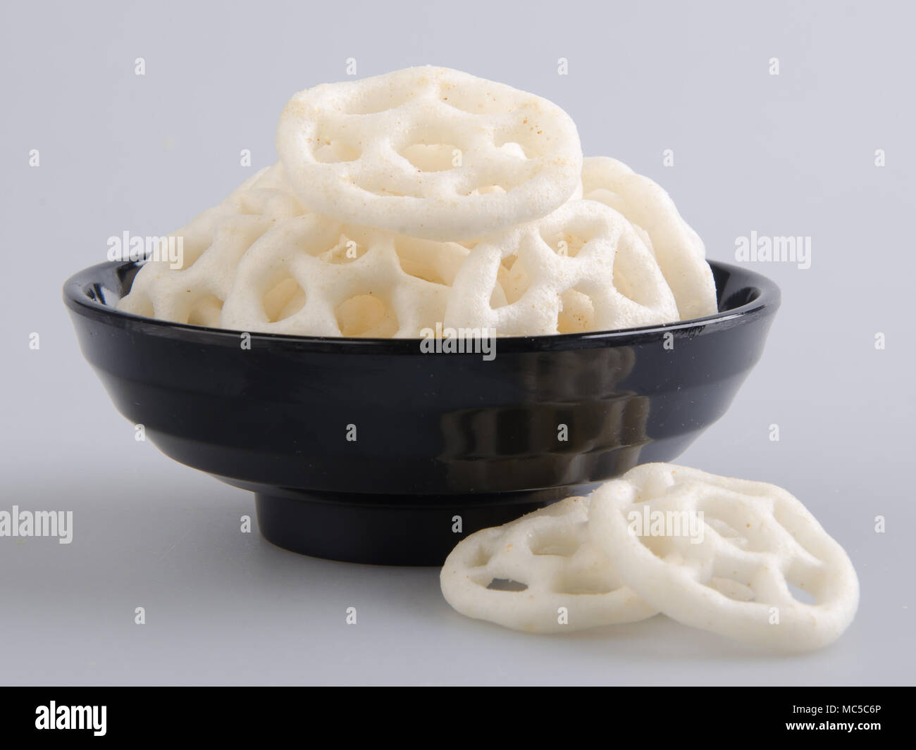 Junk food, potato ring on a background Stock Photo - Alamy