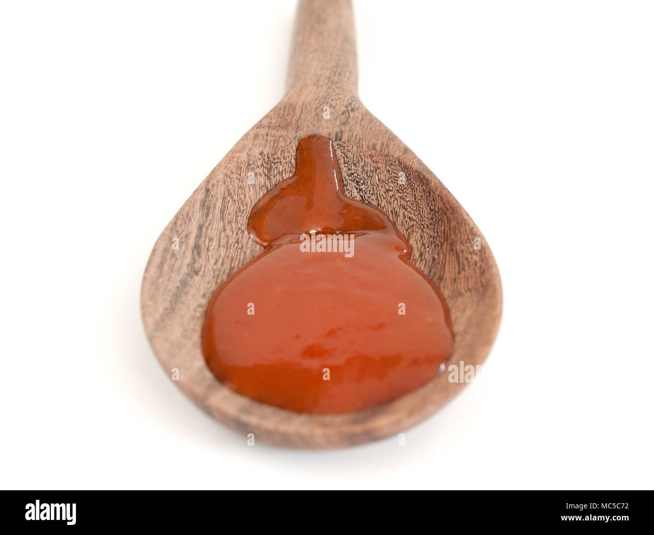 Chili sauce, on a white background. Condiment sauce Stock Photo - Alamy