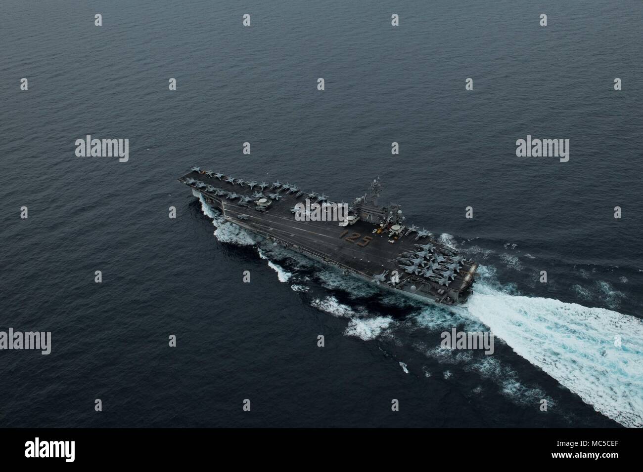 180401-N-XC372-1178 STRAIT OF MALACCA (April 1, 2018) Chief Petty Officers from Commander ...