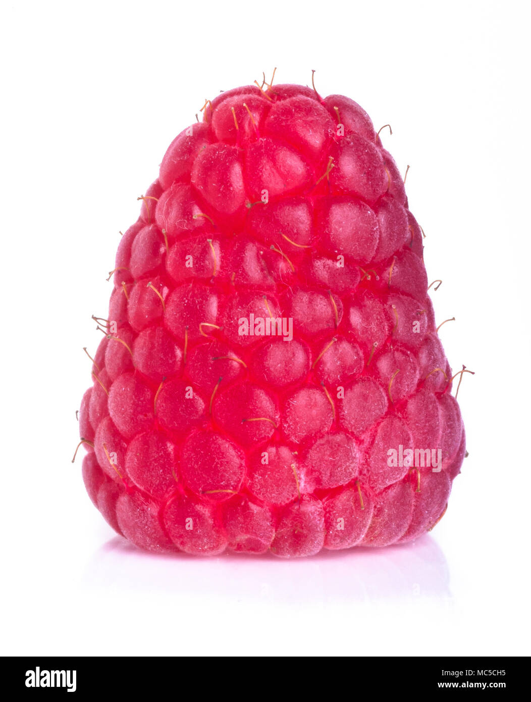 raspberry isolated on white background Stock Photo - Alamy