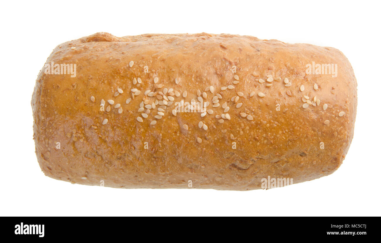 bread, homemade whole wheat bread on a white background Stock Photo - Alamy
