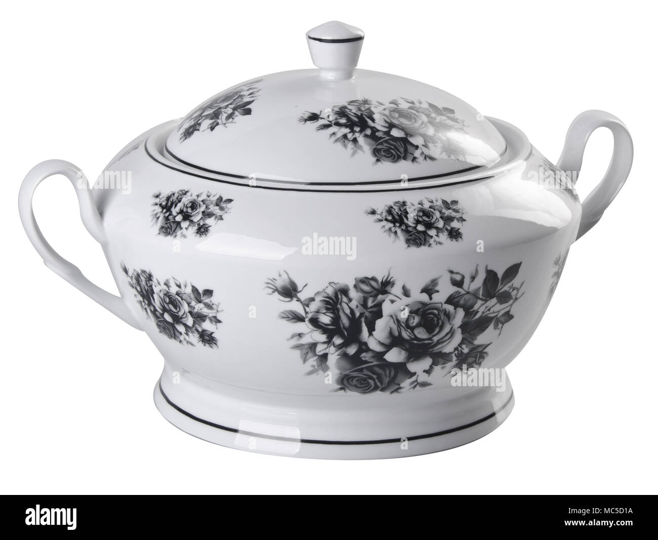 Beautiful cooking pot on the white background Stock Photo - Alamy