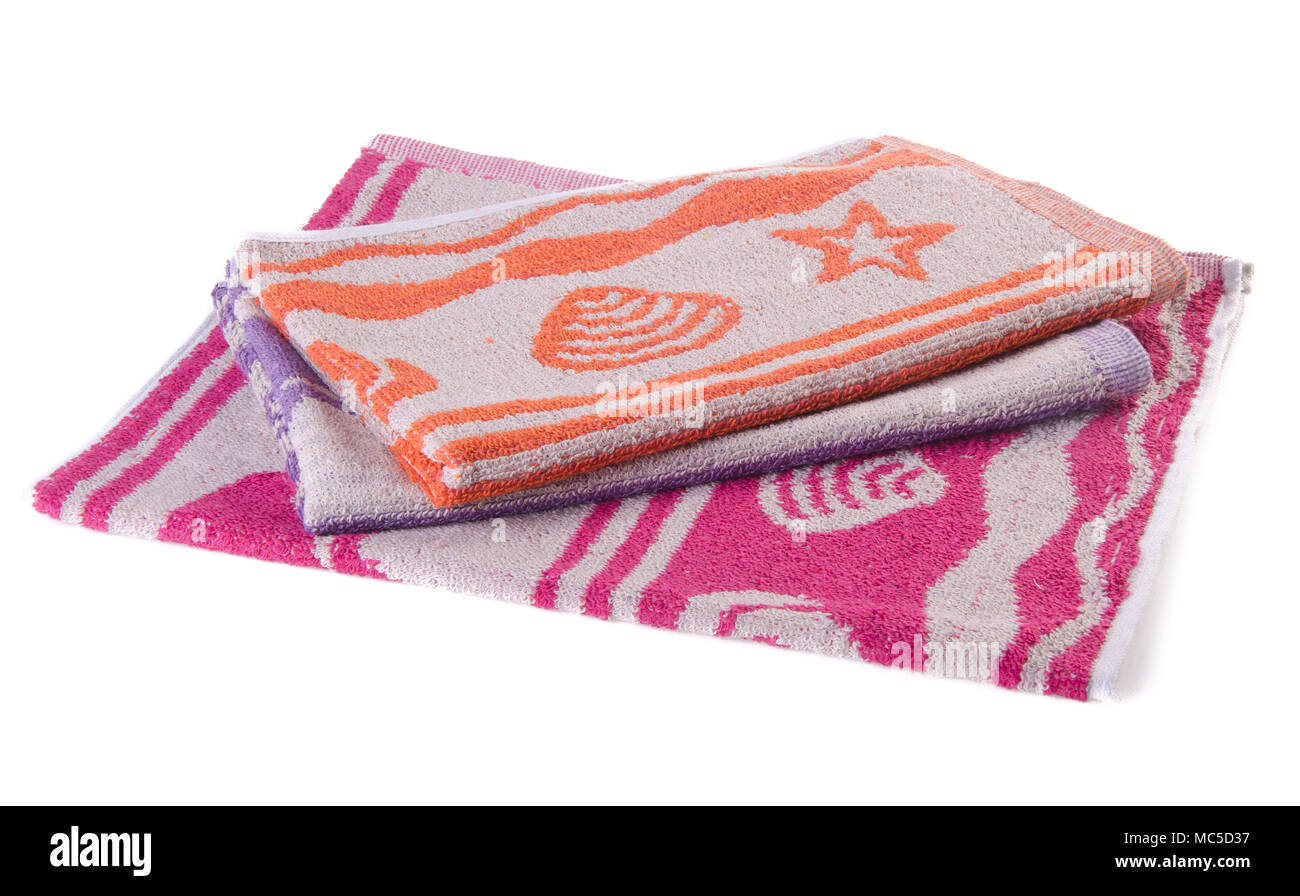 Kitchen towel on a white background Stock Photo - Alamy