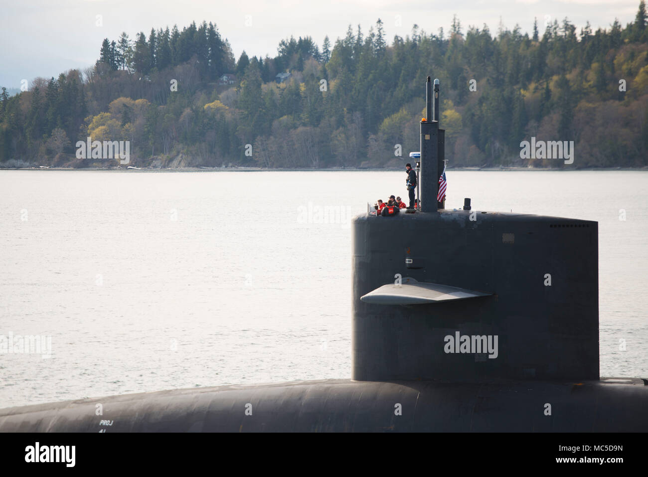 Ballistic Missile Submarine Uss Nebraska Ssbn High Resolution Stock ...