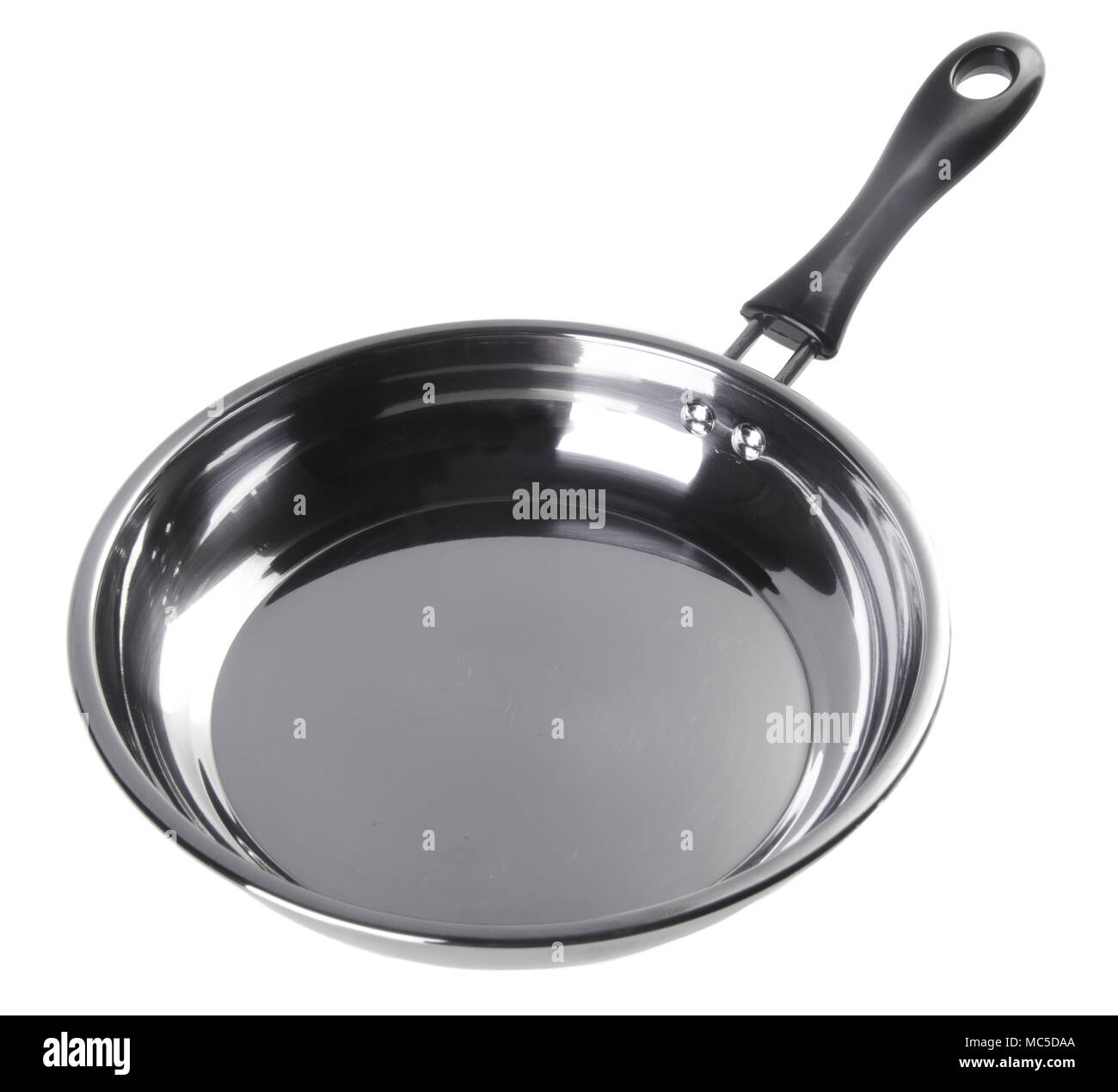 pan. stainless pan isolated on white background Stock Photo - Alamy