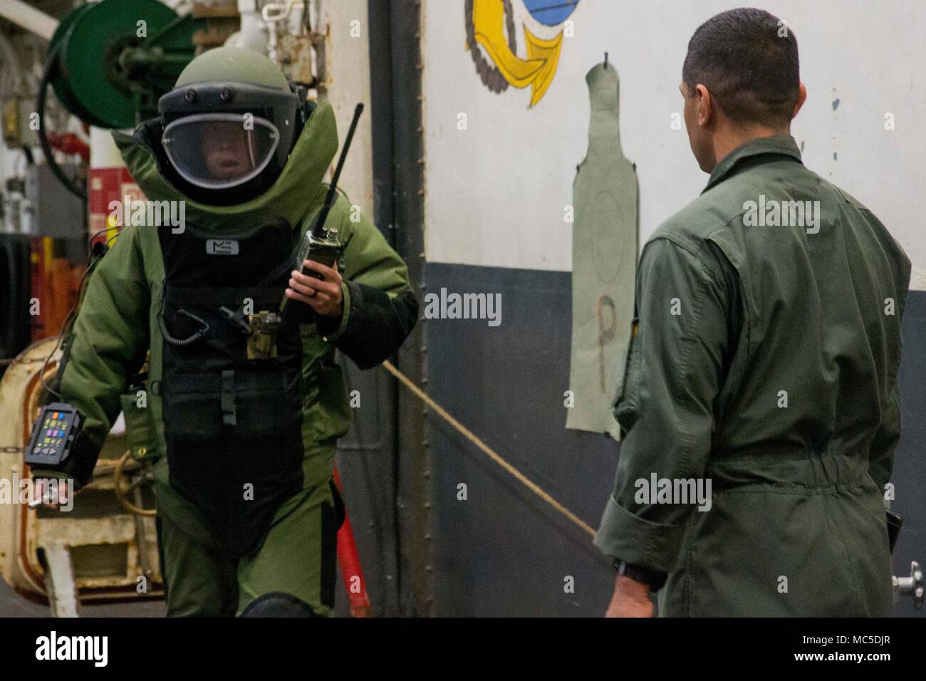 CWO2 Samuel Beltram, an Explosive Ordnance Disposal officer with Combat ...