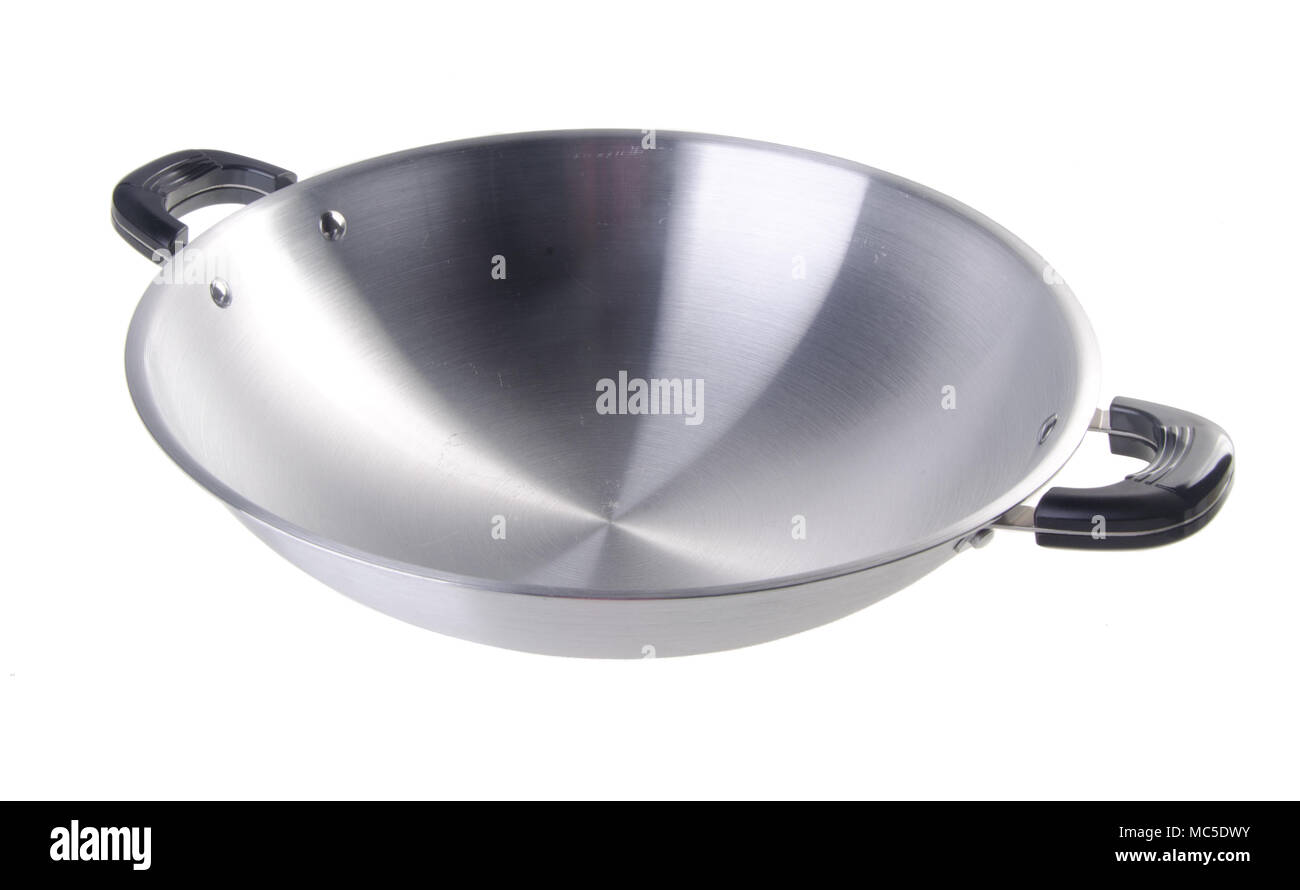 Wok, asia cooking wok on the background Stock Photo - Alamy