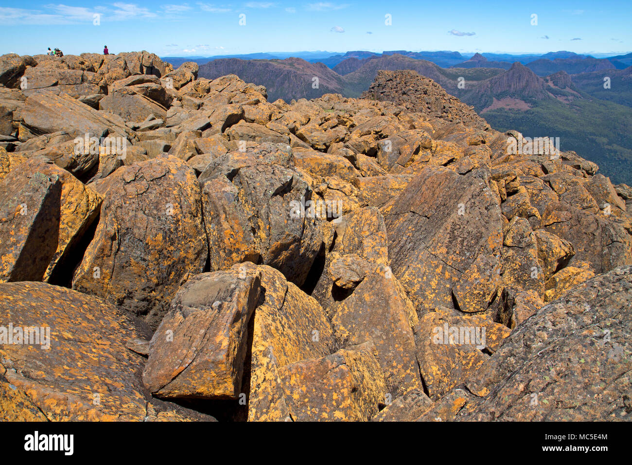 The summit of Mt Ossa, Tasmania's highest mountain Stock Photo - Alamy