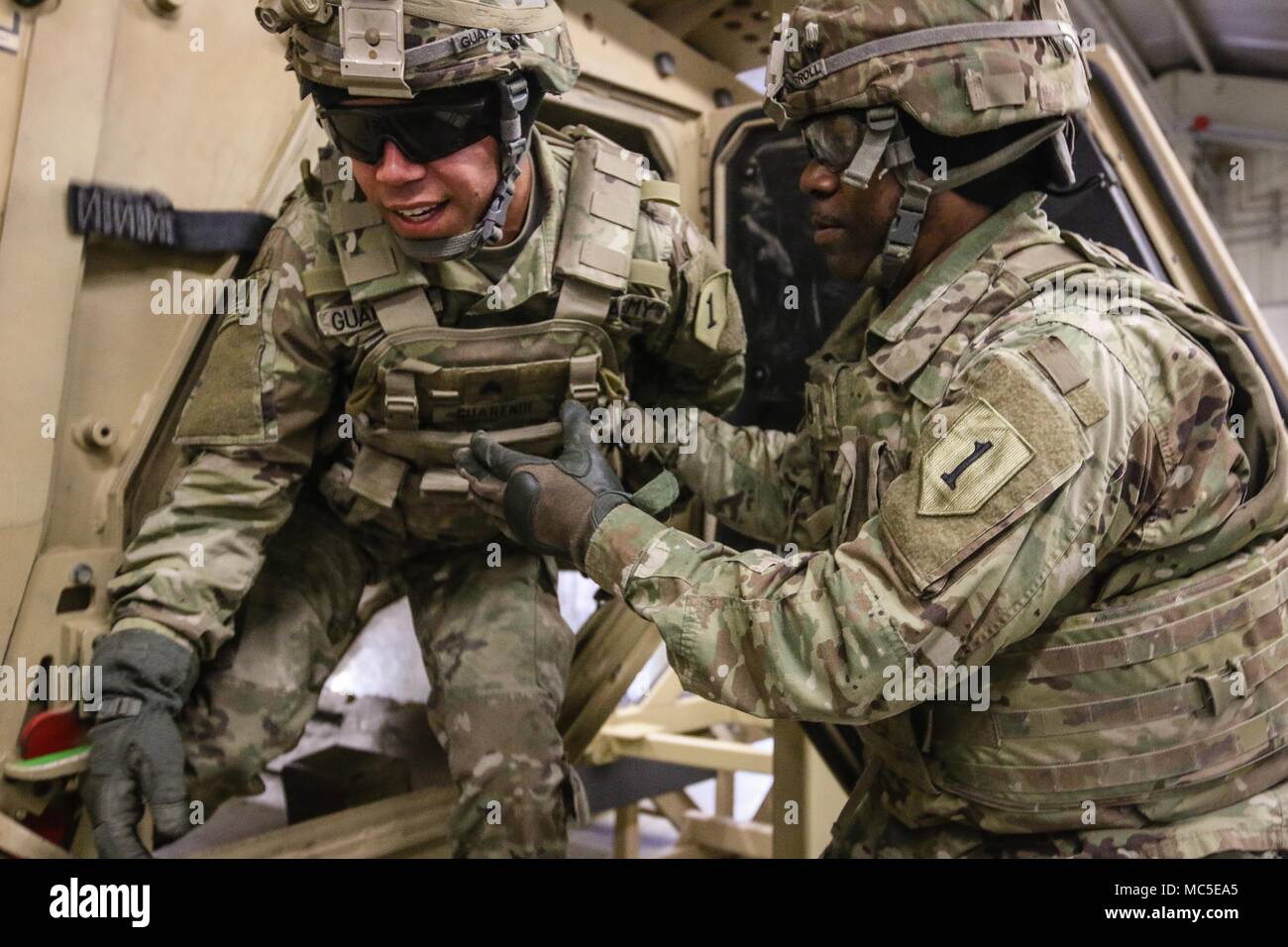 Staff Sgt. Daryl Carrol (right), a Baltimore, Maryland native and a ...
