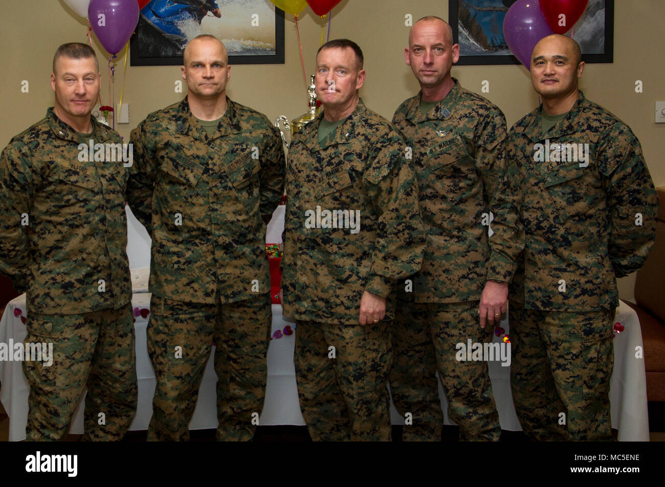 From left, Brig. Gen. Julian D. Alford, commanding general, Sgt. Maj ...