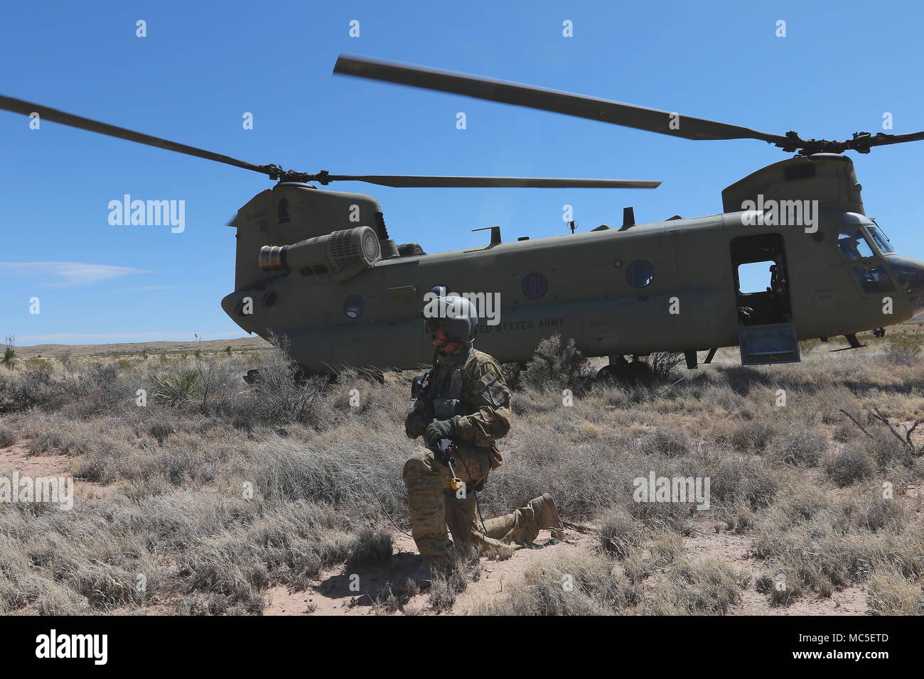 Field training exercise simulating a combat scenario hi-res stock ...