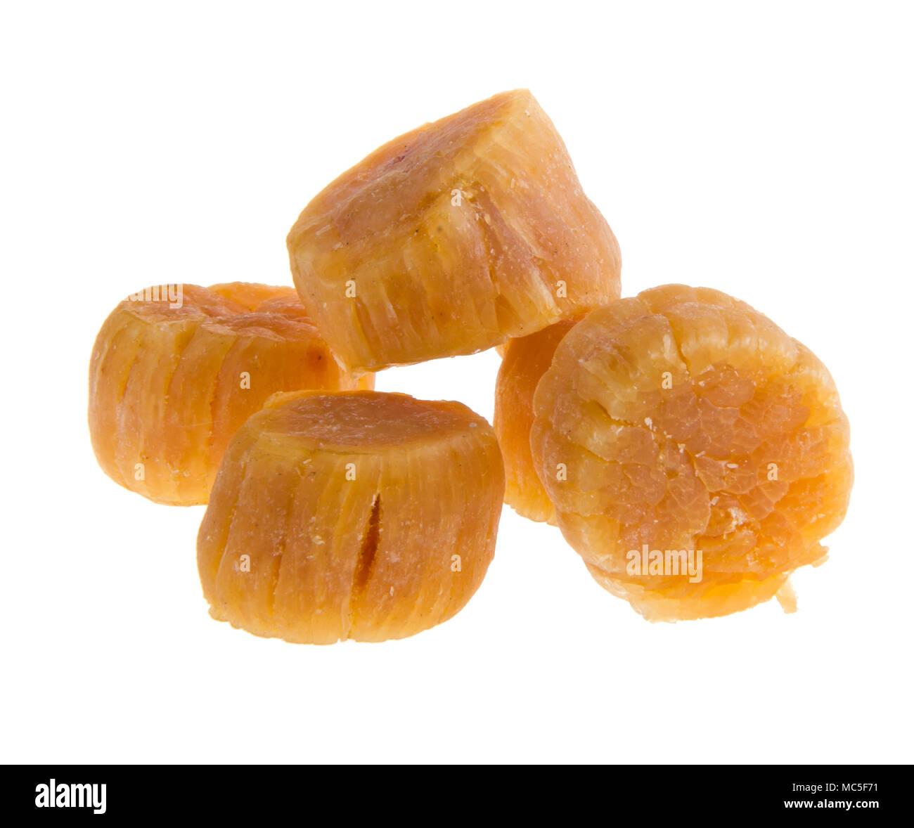 dried scallop on the background Stock Photo - Alamy