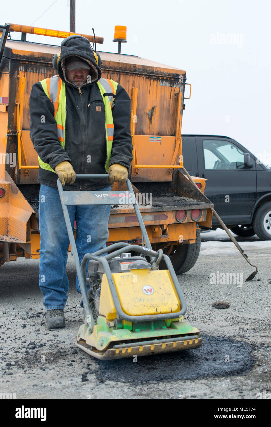 Chris Titus, a heavy equipment operator assigned to the 773rd Civil ...