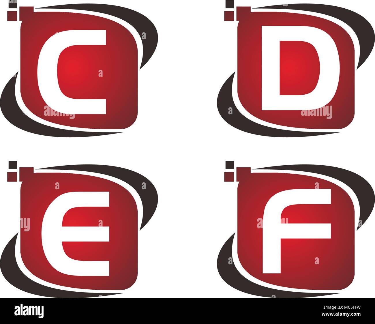 Vector Template Sign Set Stock Vector Image & Art - Alamy