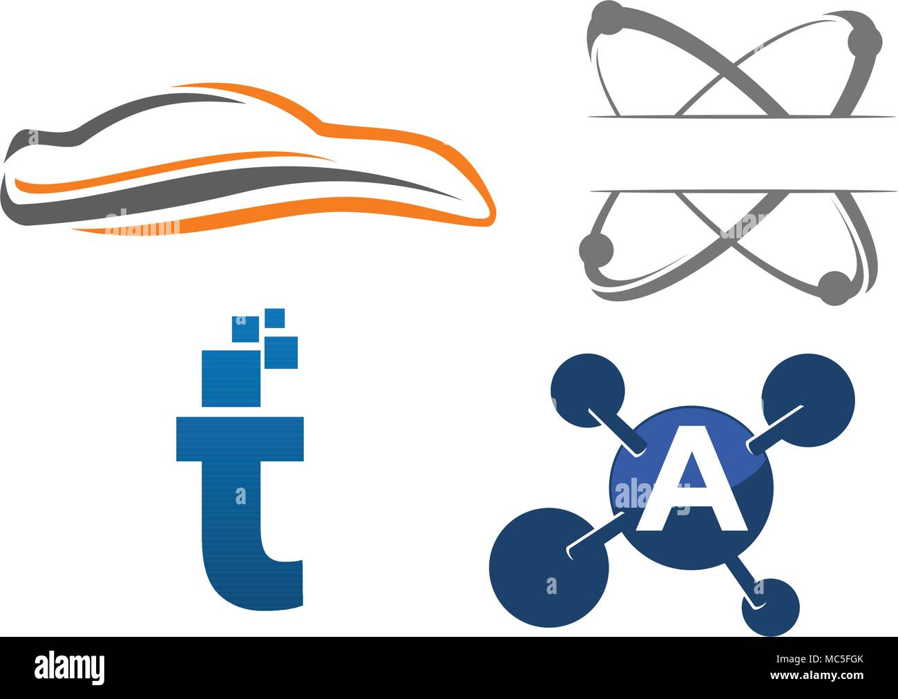 Vector Template Sign Set Stock Vector Image & Art - Alamy