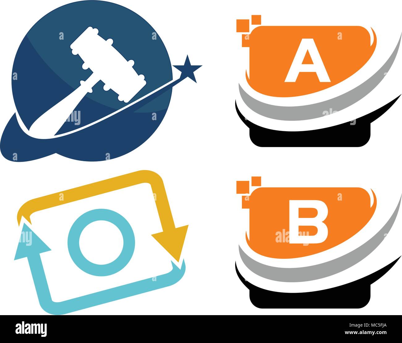 Vector Template Sign Set Stock Vector Image & Art - Alamy