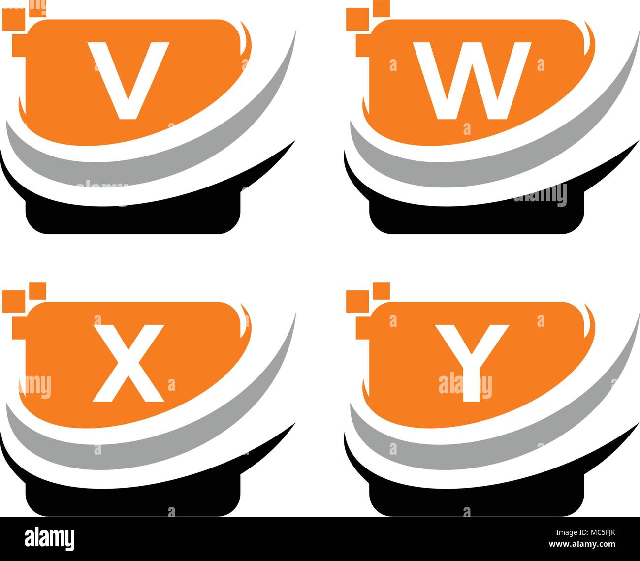 Vector Template Sign Set Stock Vector Image & Art - Alamy