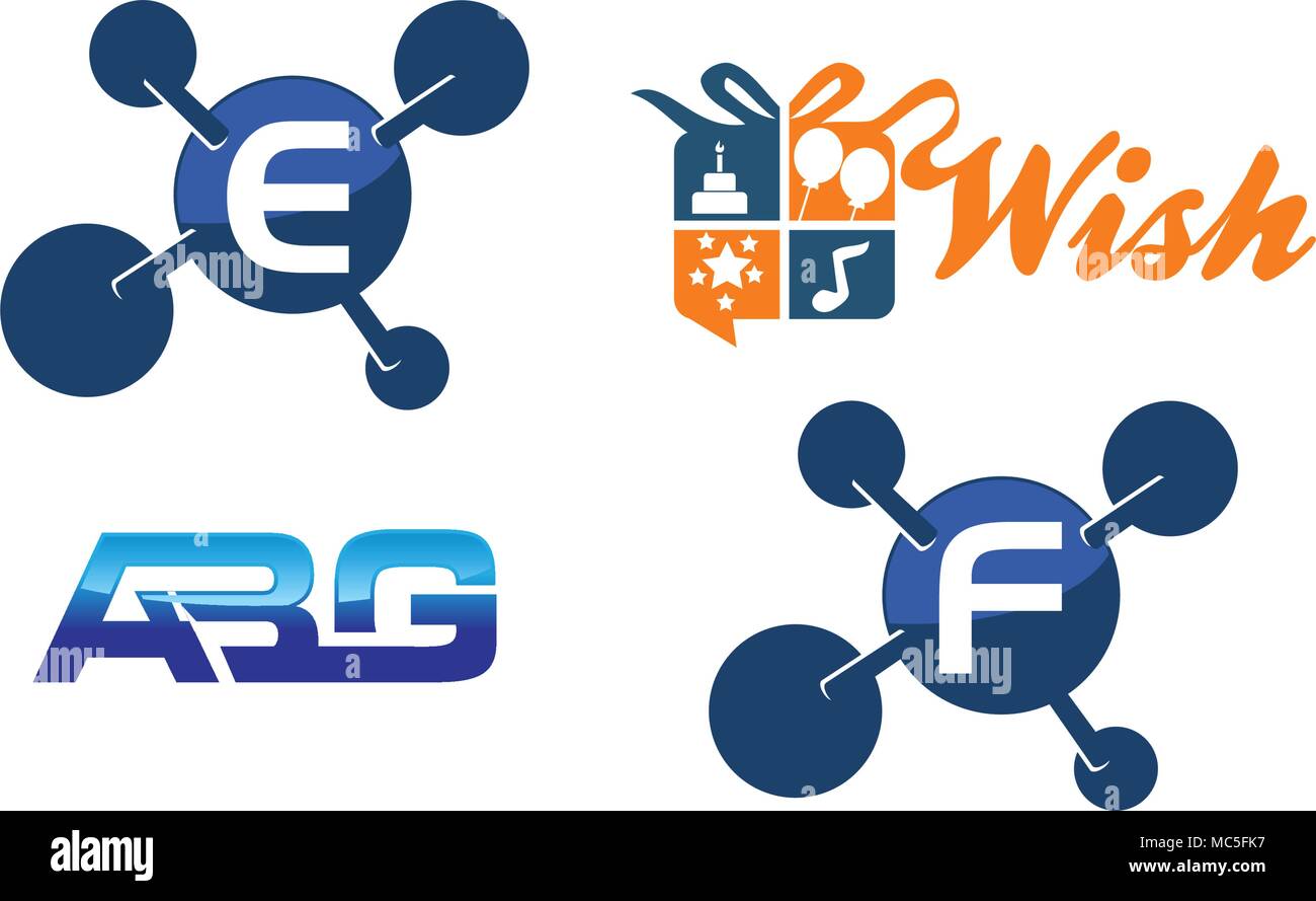 Vector Template Sign Set Stock Vector Image & Art - Alamy