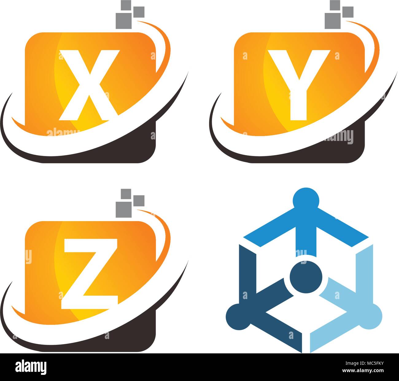 Vector Template Sign Set Stock Vector Image & Art - Alamy