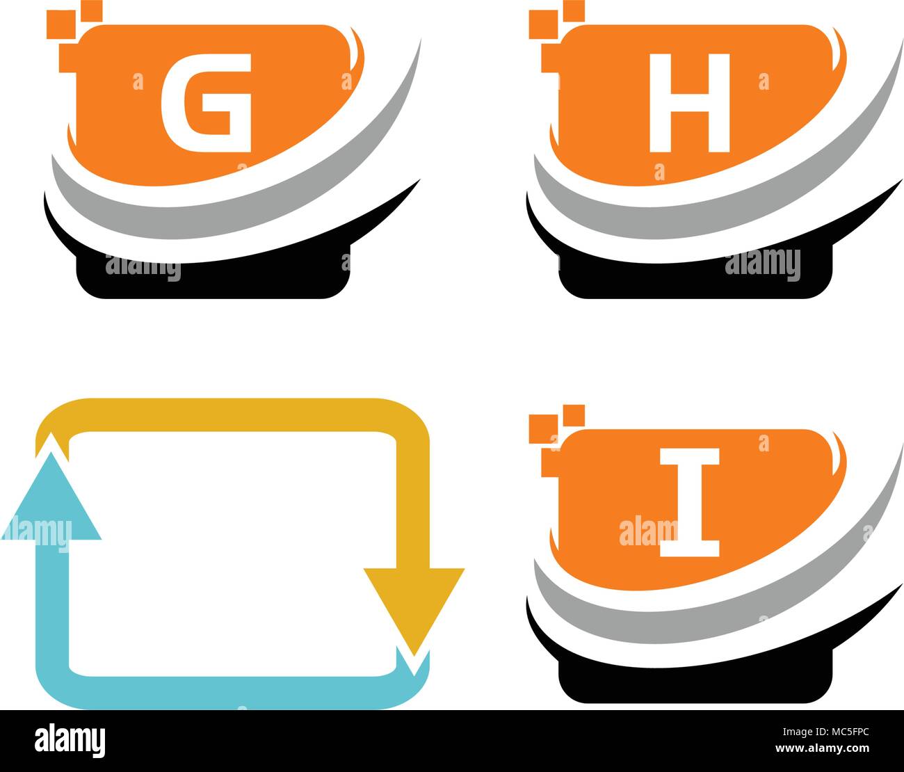 Vector Template Sign Set Stock Vector Image & Art - Alamy