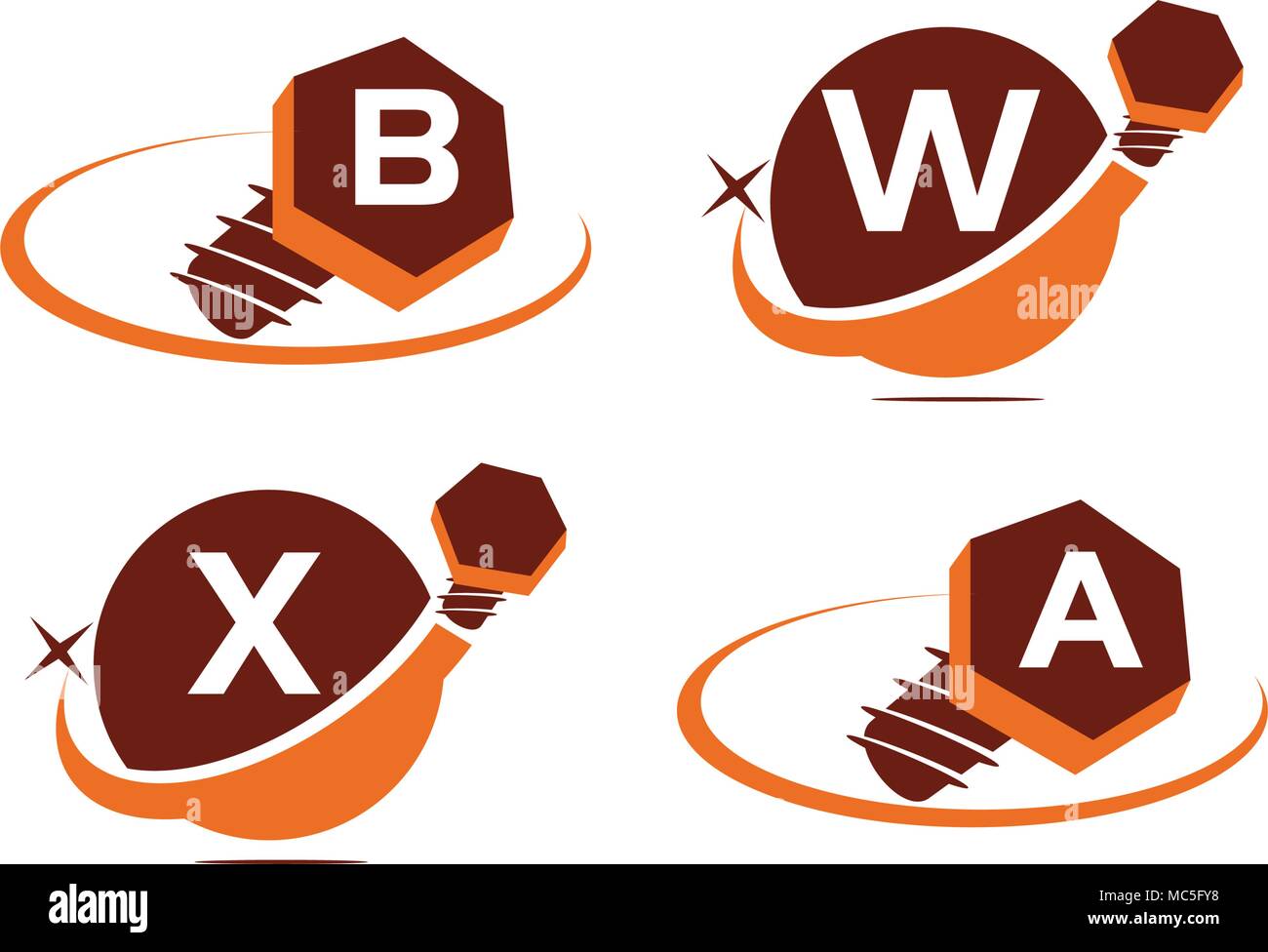 Vector Template Sign Set Stock Vector Image & Art - Alamy