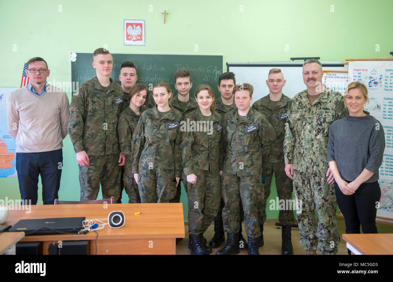 180406-N-ST458-0040 SLUPSK (Apr. 6, 2018) Capt. Scott McClelland ...