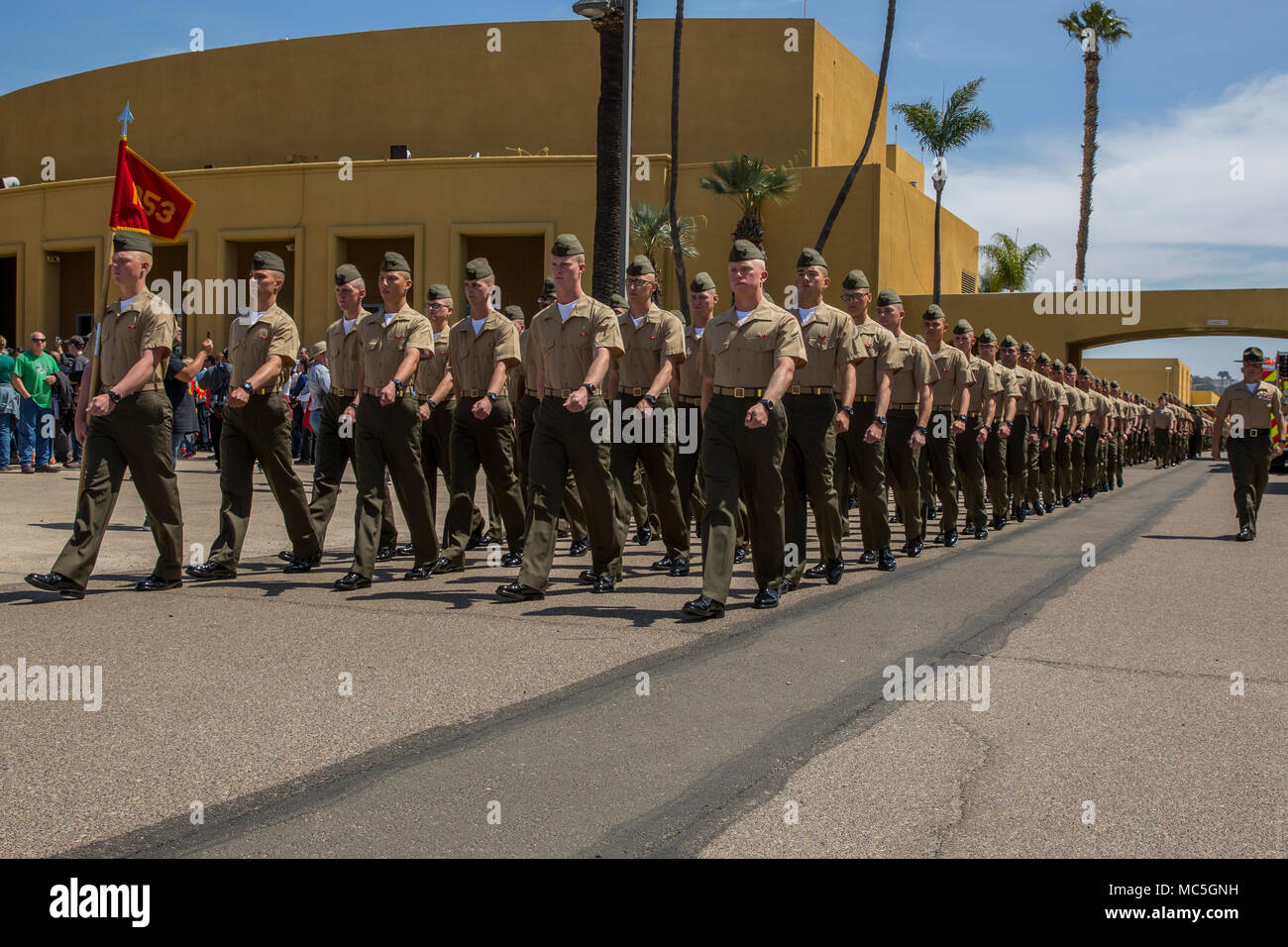 The new Marines of Charlie Company, 1st Recruit Training Battalion ...