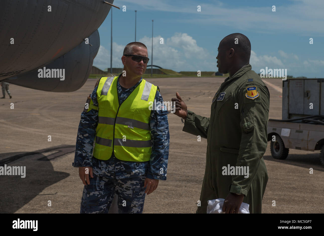 U.S. Air Force Capt. Joseph Okai Jr., 20th Expeditionary Bomb Squadron ...