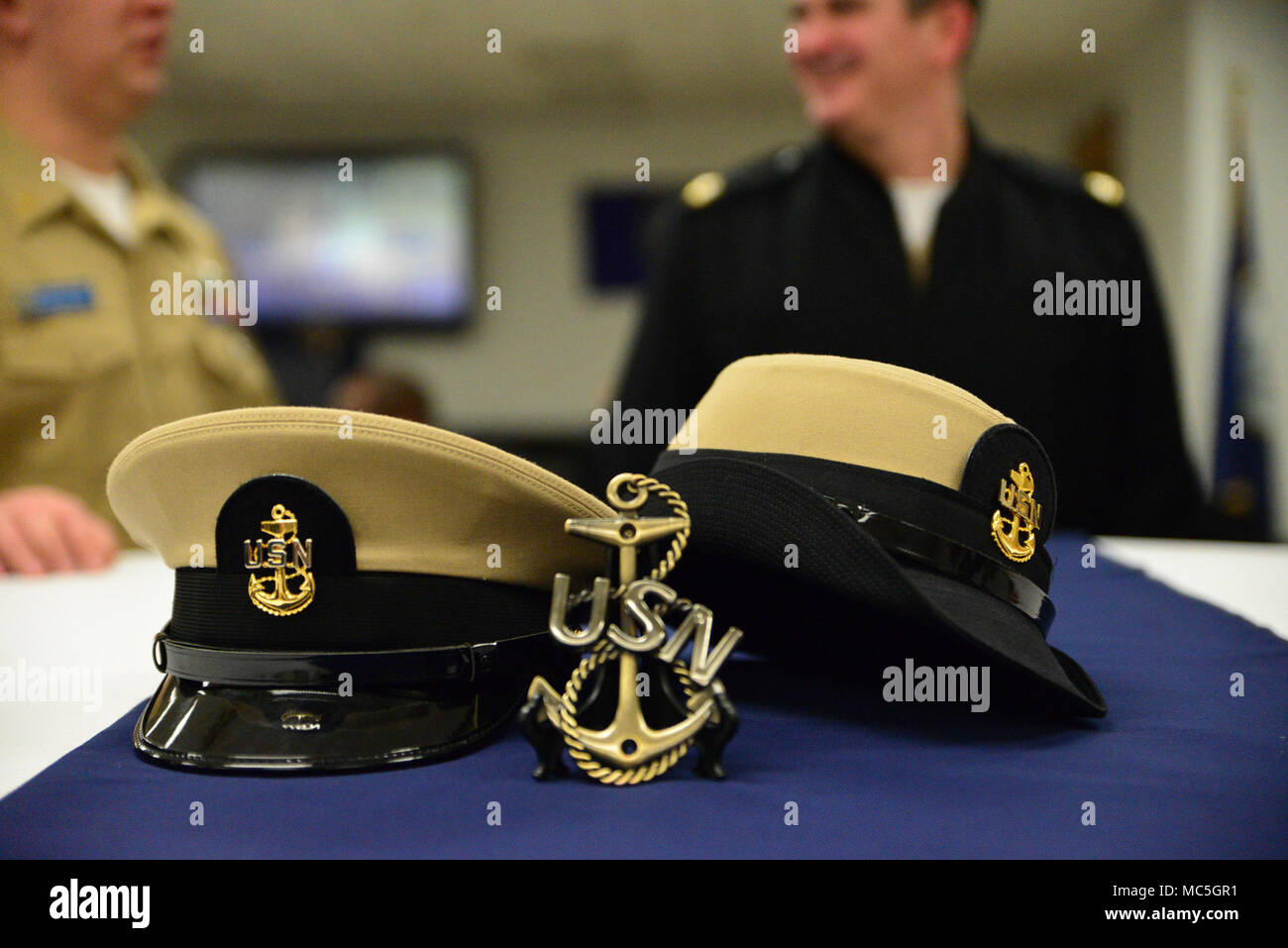 180406-N-BN978-006 GREAT LAKES, Ill (April 6, 2018) A male and female ...