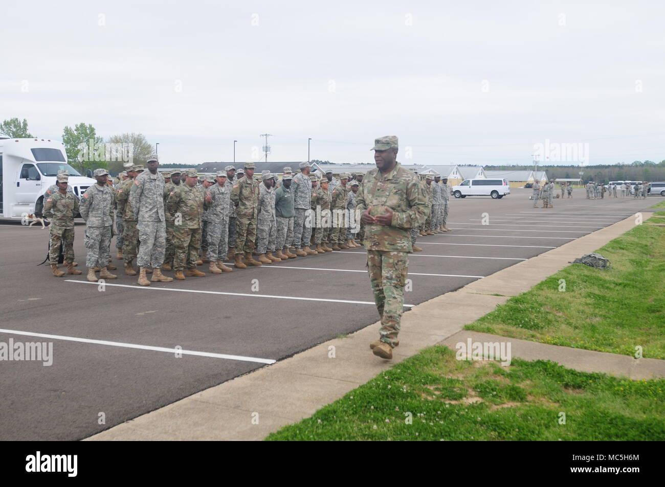 Col. Ivan Udell, the director of operations, motivate soldiers of 104th ...
