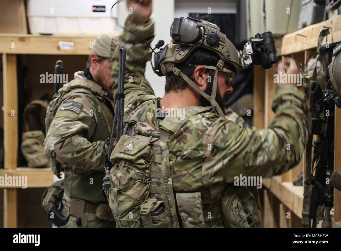 U.S. Army Special Forces Soldiers, attached to Special Operations Task ...