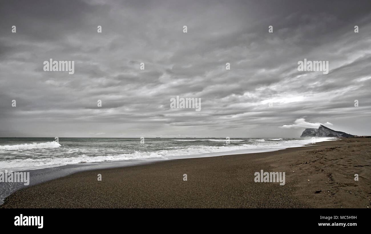 Gibraltar beach coast del sol and gibraltar playa gibraltar hi-res ...