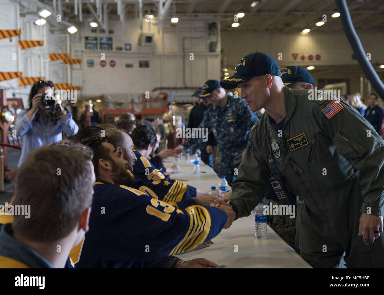 NORFOLK, Va. (Apr. 5, 2018) -- Capt. Brent Gaut, USS Gerald R. Ford's ...