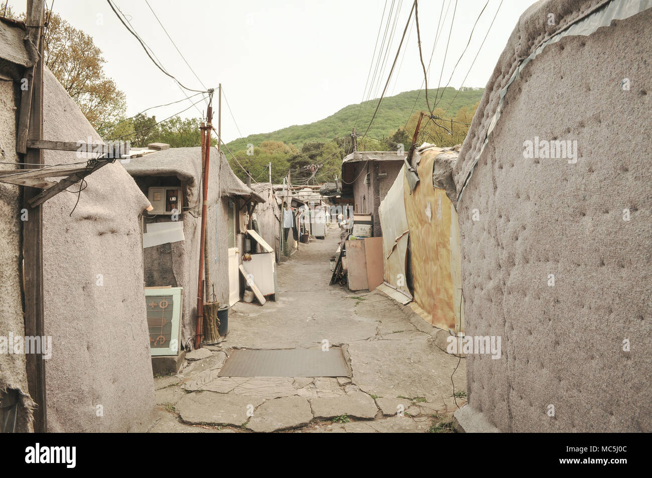 This slum is located in Gangnam, Seoul, the most expensive land in ...