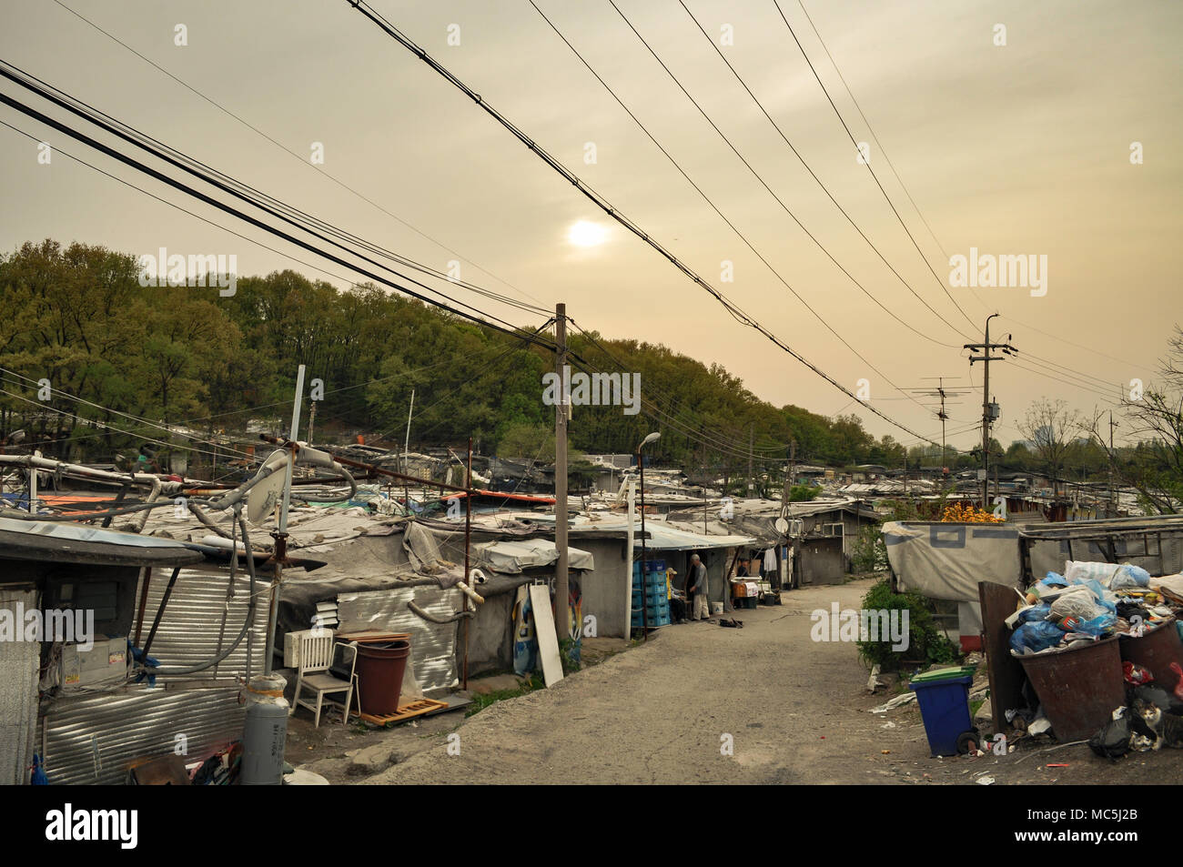 This slum is located in Gangnam, Seoul, the most expensive land in ...