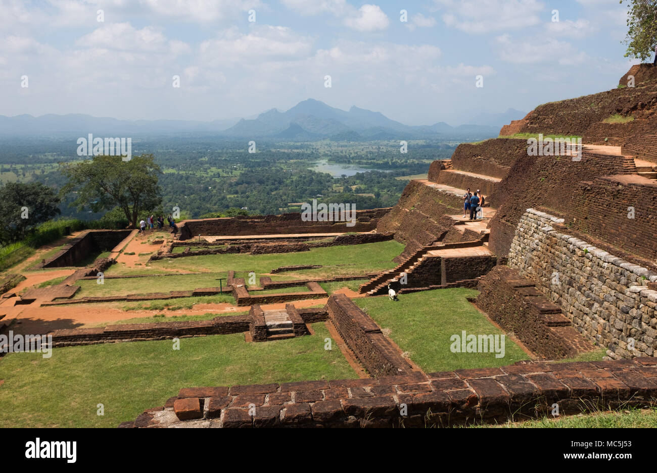 View from Sigiriya Rock Fortress, Central Province, Sri Lanka, Asia ...