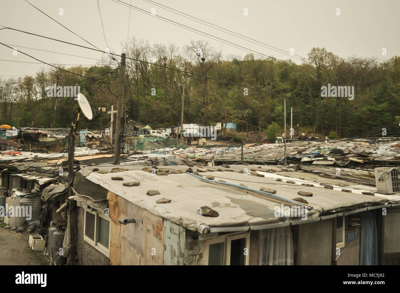 This slum is located in Gangnam, Seoul, the most expensive land in ...