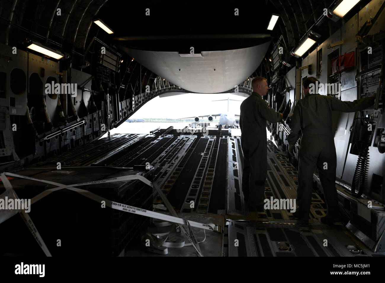 U.S. Air Force Tech. Sgt. Patrick Haight (left) and Master Sgt. Pennie ...