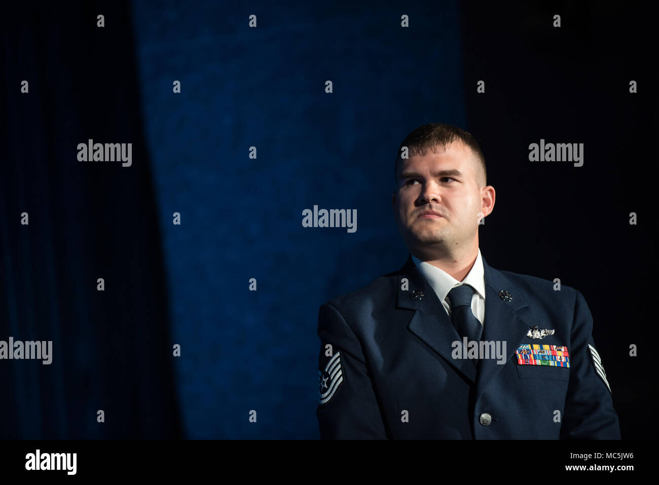 U.S. Air Force Tech Sgt. Gavin McClain, a sensor operator with the 432d ...