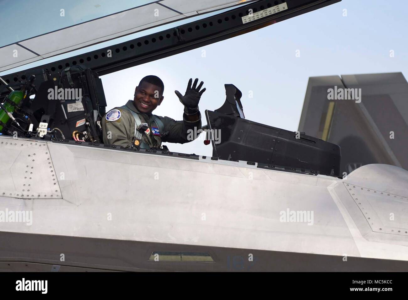 U.S. Air Force Maj. Paul "Loco" Lopez, Air Combat Command F-22 Raptor ...