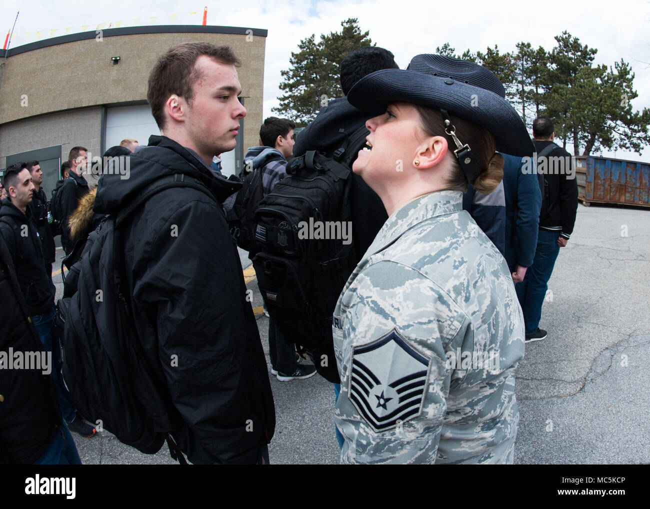 Master Sgt. Rachel Taylor, a Military Training Instructor stationed at ...