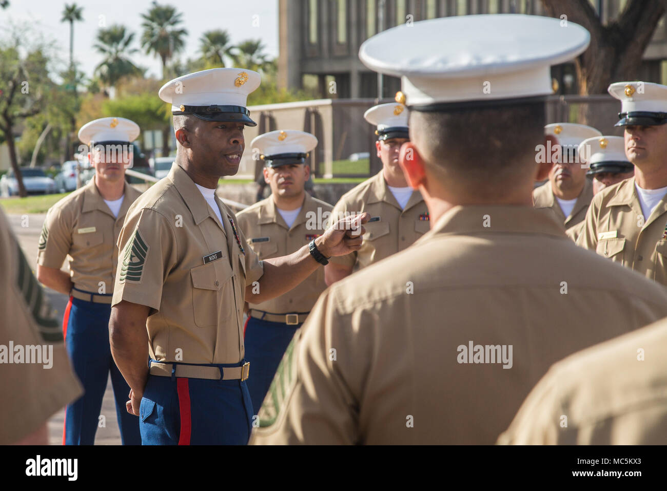 Sergeant Major Troy A. Nicks, 8th Marine Corps District sergeant major ...