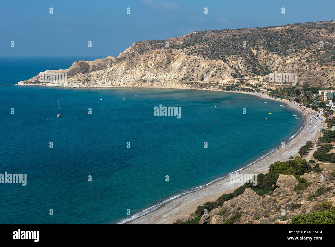 Aerial view pissouri beach hi-res stock photography and images - Alamy