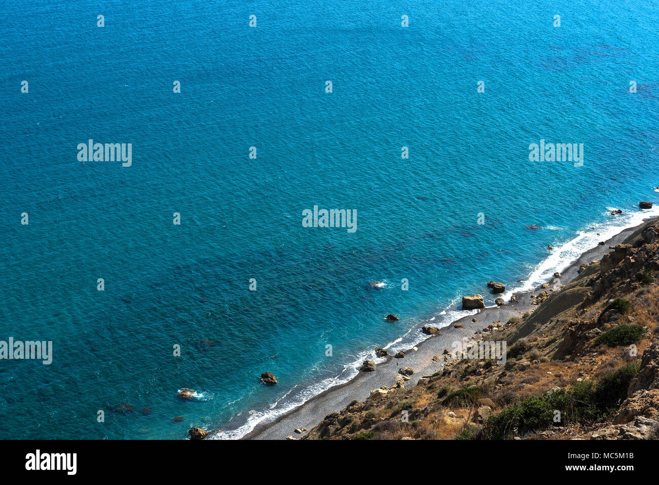 Aerial view pissouri beach hi-res stock photography and images - Alamy