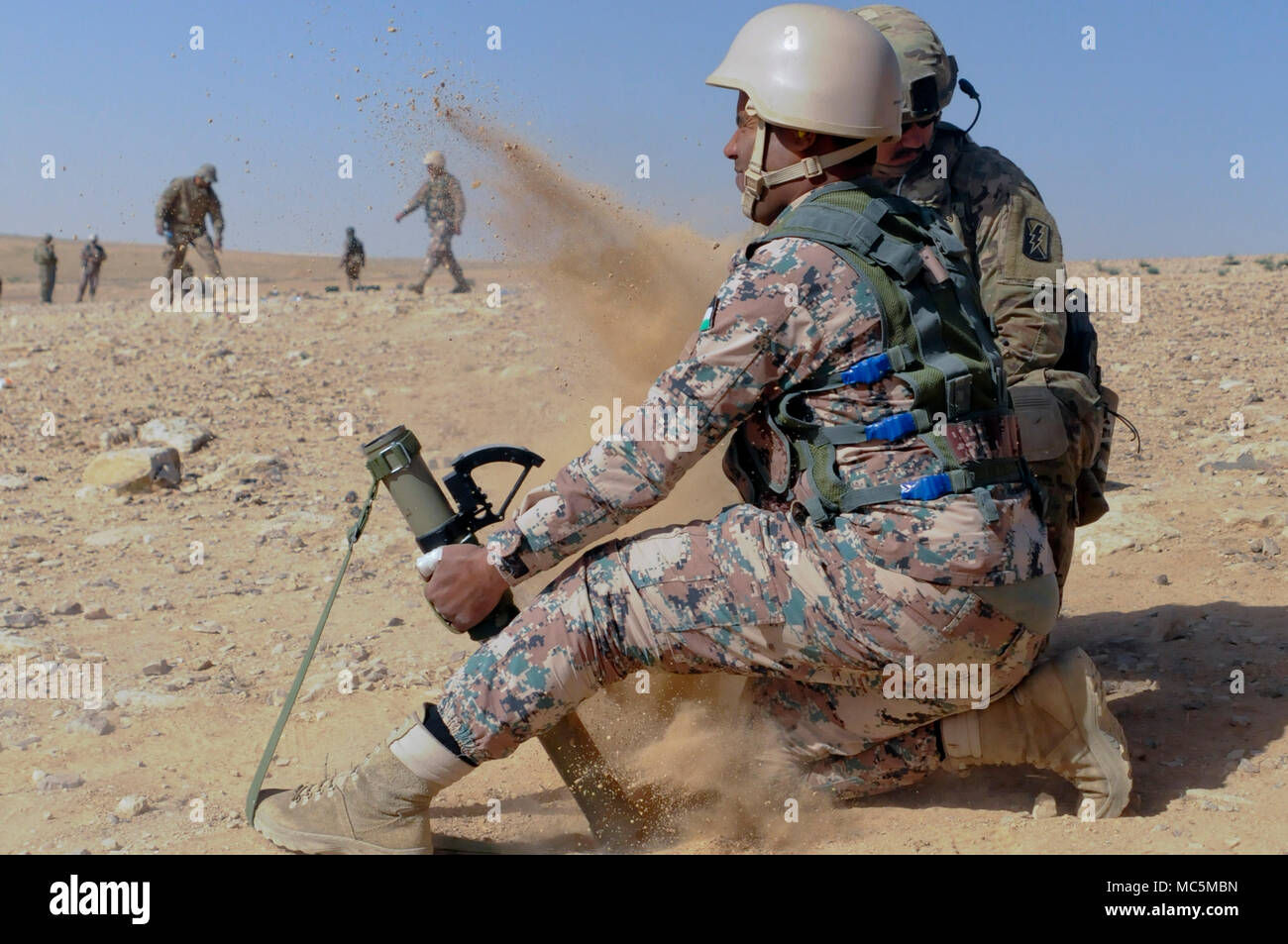 JOINT TRAINING CENER – (Right) U.S. Army Spc. Bradley Wilkerson, an ...