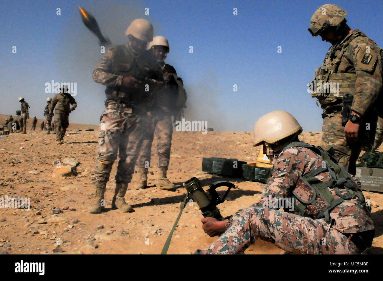 JOINT TRAINING CENER – (Right) U.S. Army Spc. Bradley Wilkerson, an ...