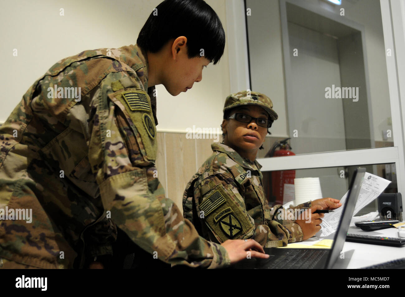 NEW JOINT TRAINING CENTER, Jordan – Spc. Antionette Davidson and Levia ...