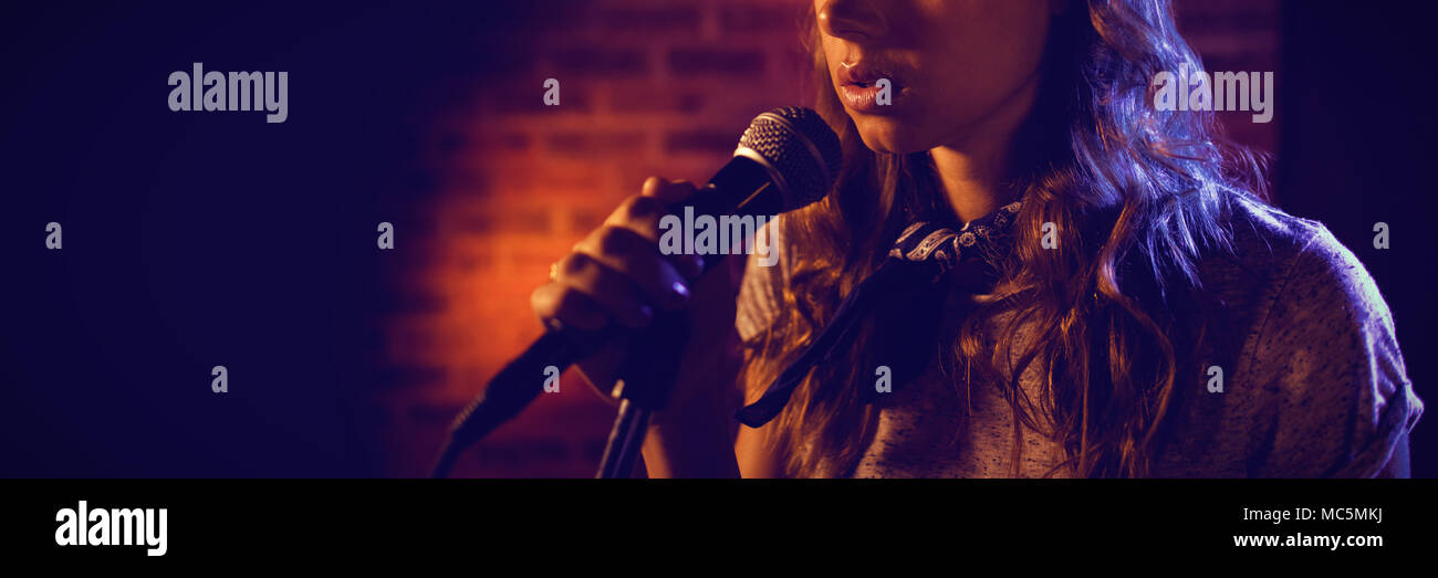 Female artist performing concert on hi-res stock photography and images ...